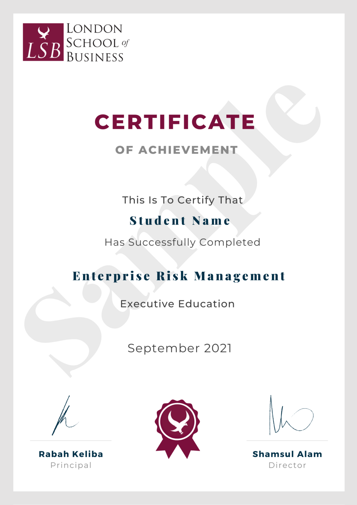 Enterprise Risk Management | London School of Business